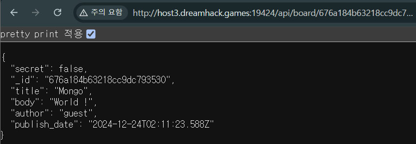 [Dreamhack] MongoBoard write-up - YeonJun Blog